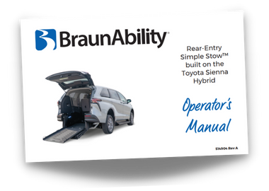 Owner's Manuals - BraunAbility Toyota Sienna Conversions